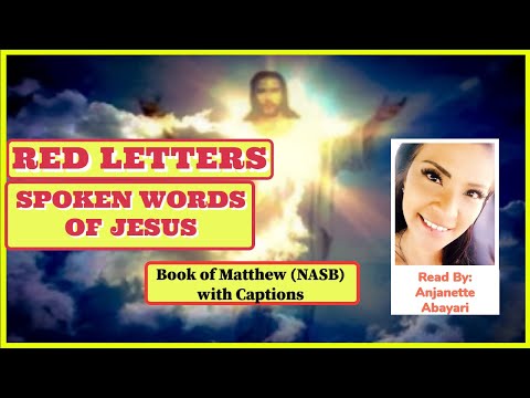 Red Letters Only (With Caption) | Words of Jesus in Red Letters |