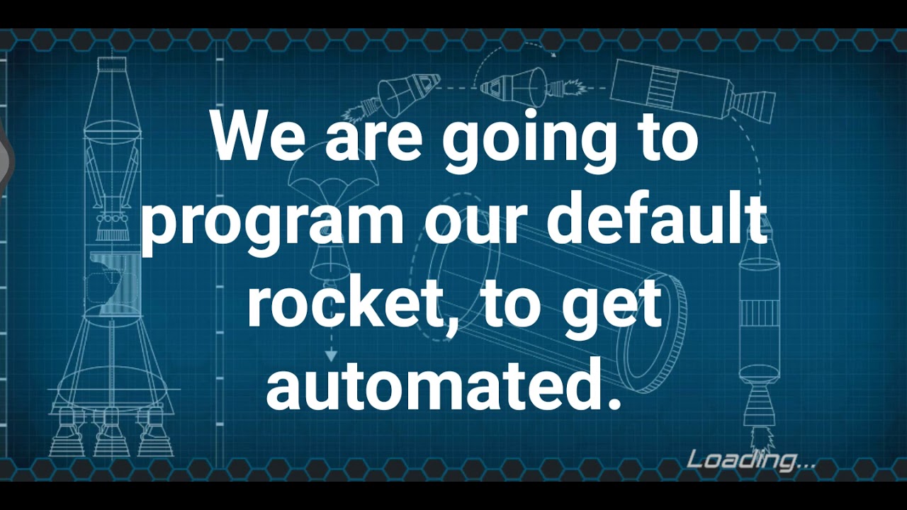 Programming the default rocket | VIZZY 1st tutorial | Simplerockets 2 mobile