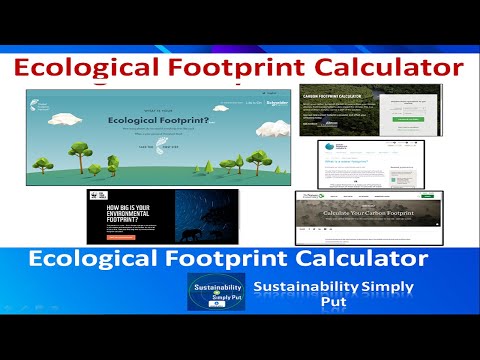Ecological Footprint | How to use Global Footprint Network Calculator