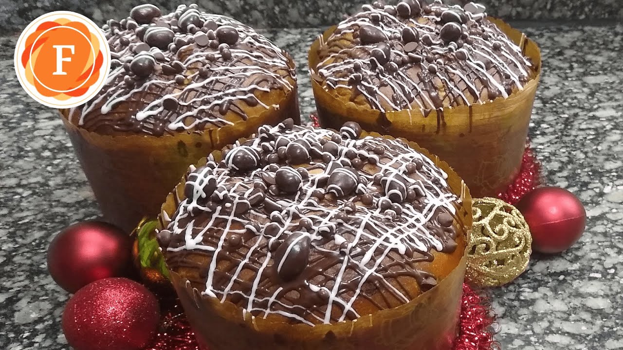 Homemade Chocolate Panettone - Soft and aromatic sweet bread, Amazing! || Feather Sweets 