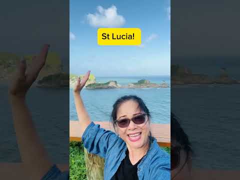 From UVF airport St. Lucia - one of the many "lookout points" on the island