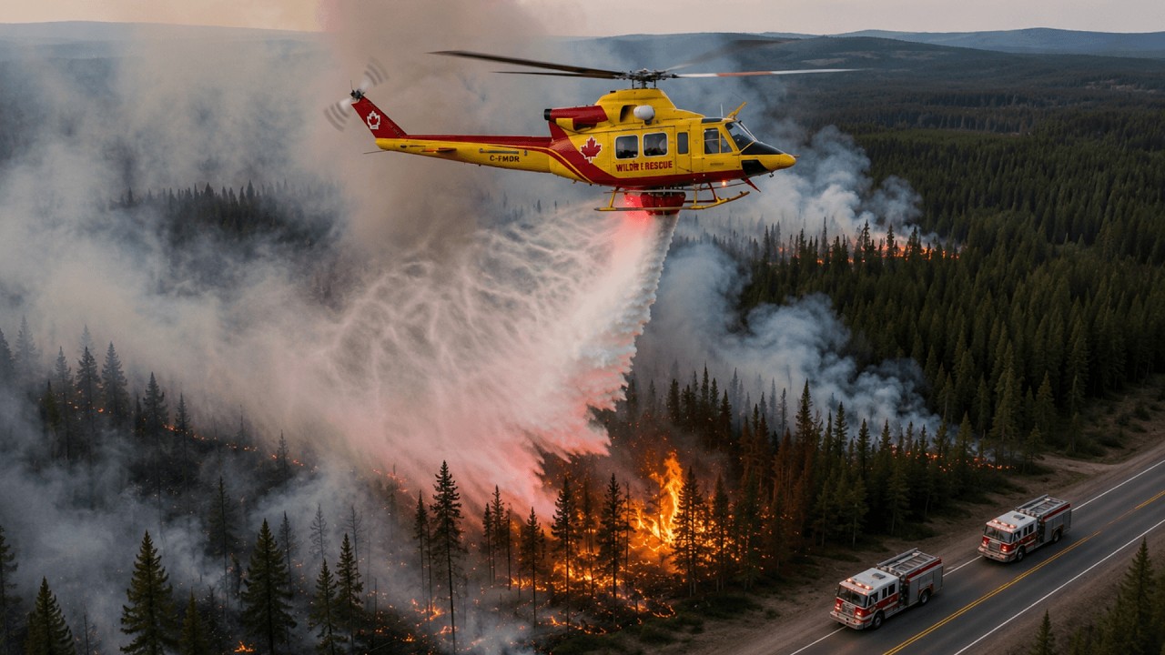 Could Frost & Snow Finally Slow Alberta’s Out-of-Control Sundre Wildfire?