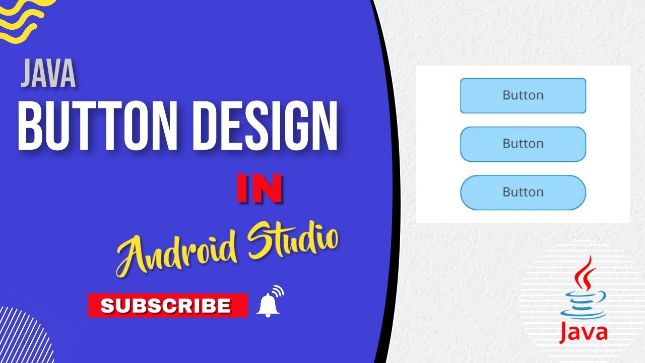 How to Create Custom Button in Android Studio? ||Android Drawable Tutorial||2023