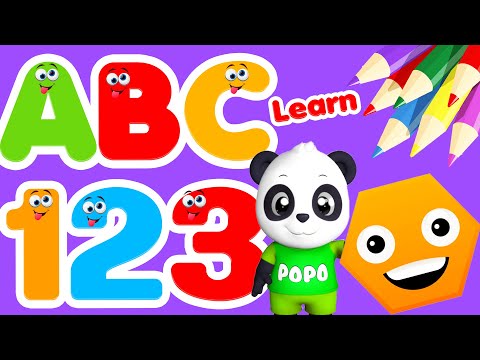 Preschool Learning activities for 3 year olds at home | Learn ABC Phonics Shapes Numbers Colors ๐