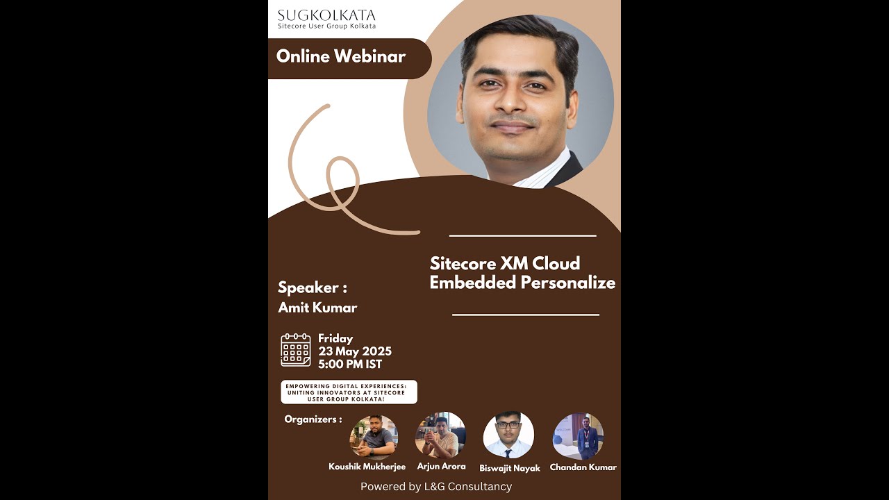 Sitecore XM Cloud Embedded Personalize | With Amit Kumar