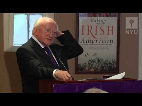 Michael D. Higgins at Glucksman Ireland House NYU