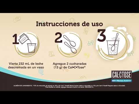 Chocolate en polvo Cal C Tose 60% Menos Azúcar 440 g || Bodega Aurrera ...