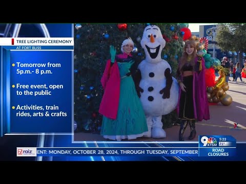 Fort Bliss to light Christmas Tree at Freedom Crossing