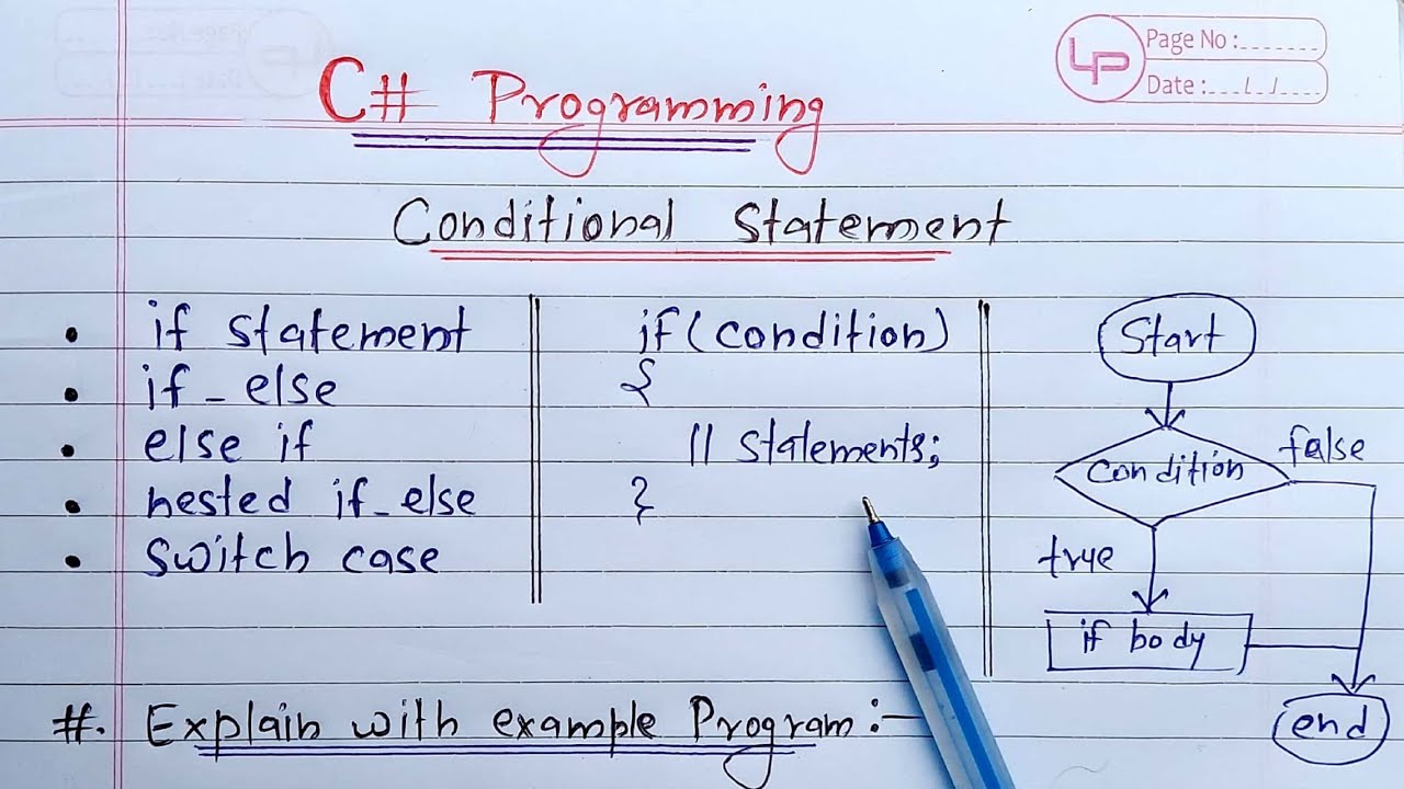 C# Control Flow Statements | if, if-else, else-if ladder, nested if else and switch statements