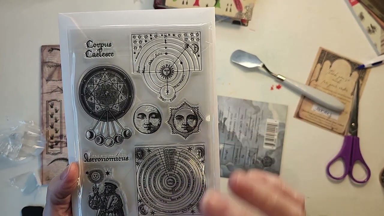 Etsy Share: Banner Washi, Dinosaur, Celestial #Astronomy #stamp #heraldry #papercraft #junkjournal  