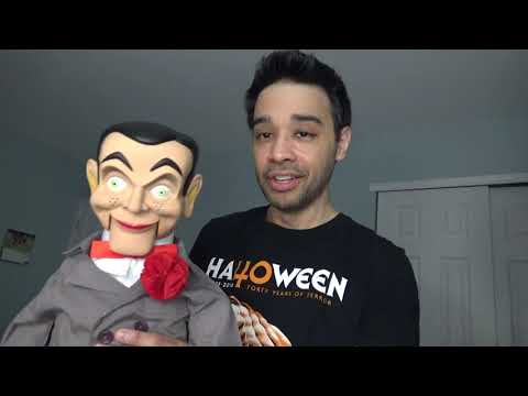 Unboxing Slappy Standard Upgrade Ventriloquist Dummy with GLOW IN THE DARK EYES + Book bundle! DEMO