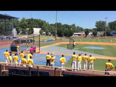 Austin Peters Impact Showcase hitting Varsity Baseball Sophomore Class 2017