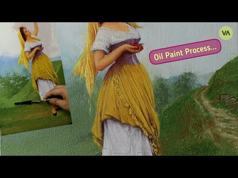 How I Paint Figure Oil Painting | The Buranch Flower Picker
