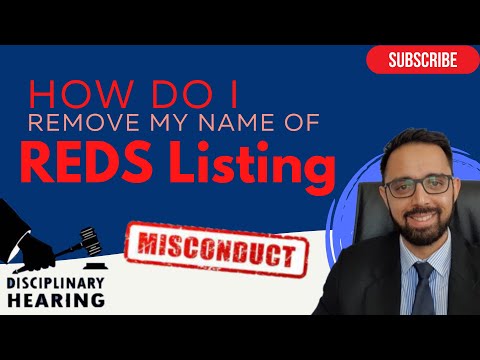 [L160] HOW DO I REMOVE MY NAME OFF REDS LISTING| MISCONDUCT | EXPLAINED BY A SOUTH AFRICAN LAWYER