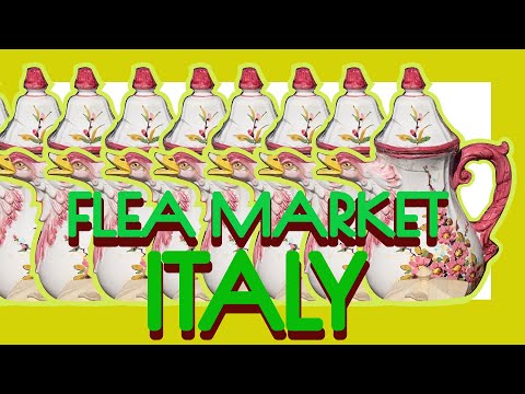 Amazing VINTAGE FLEA MARKET IN ITALY!