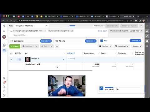 Facebook Ads "publishing 1 of 3" is taking forever / stuck -- what to do? (FB Ads Manager bug)