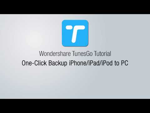 How to Backup iPhone/iPad/iPod to PC without iTunes with One Click