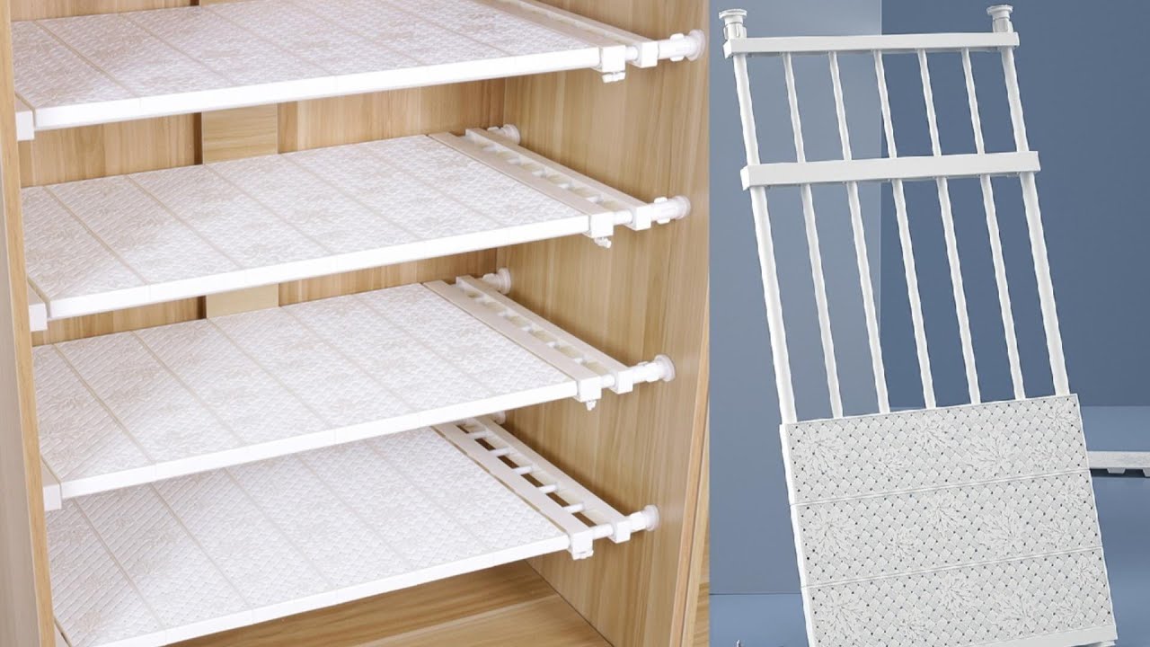 Adjustable Closet Organizer Storage Shelf