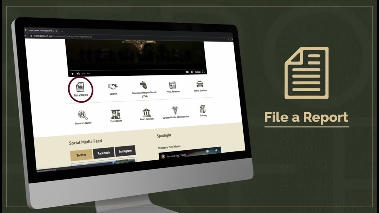 Online Reporting System