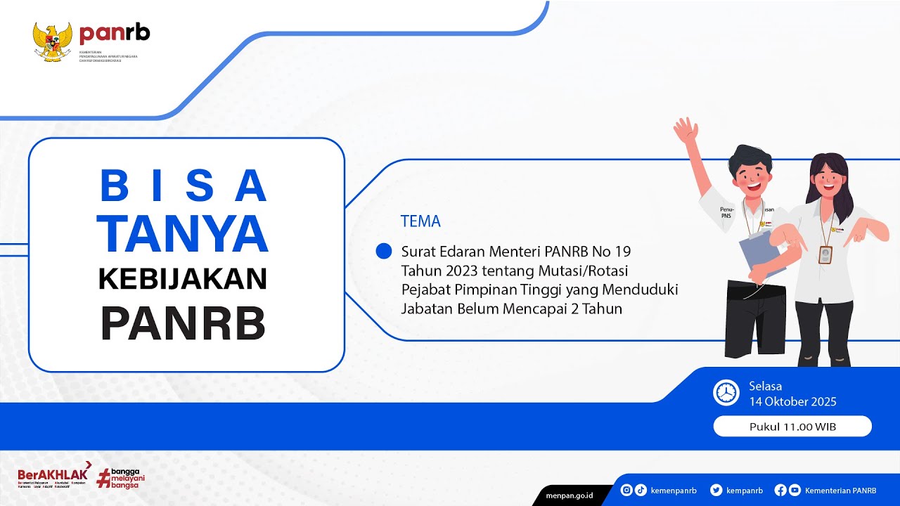 [LIVE] Ask About PANRB Policies: Circular Letter of the Minister of PANRB No. 19 of 2023
