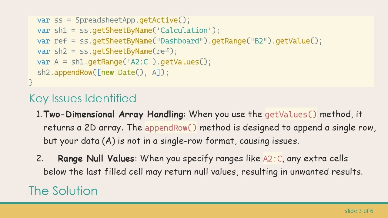 Resolving Append Issues in Google Sheets with Google Apps Script