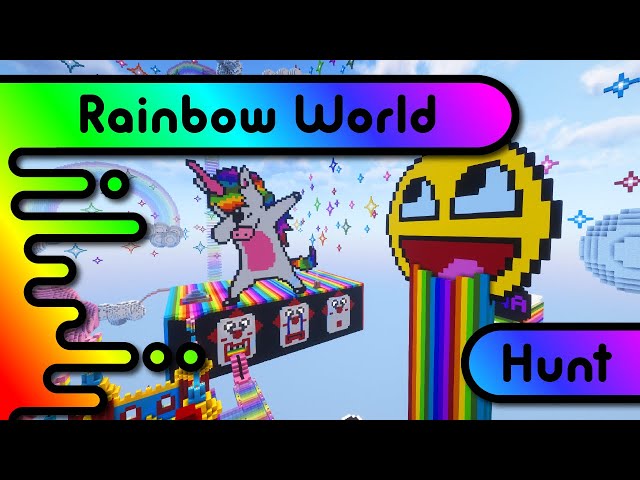 Rainbow World Hunt Minecraft Map