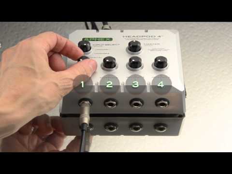 New Aphex HEADPOD 4 High Output Headphone Amplifier | Reverb