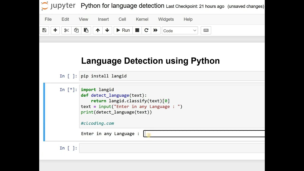 Day 136 : Language Detection using Python