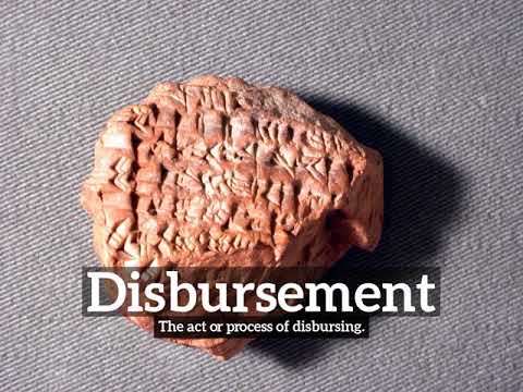 What is Disbursement? | How to Say Disbursement in English? | How Does Disbursement Look?