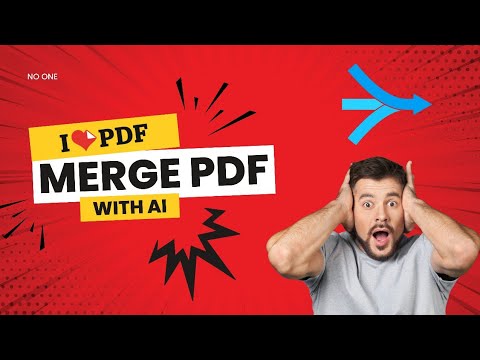 Merge PDF Files with AI Tools | iLove PDF Tutorial Ep.1 | AI Voice