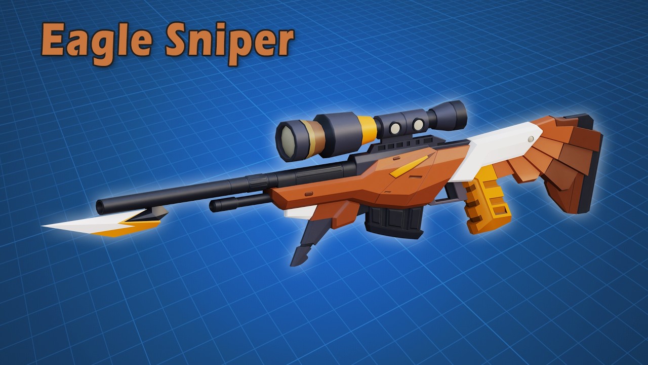 Game Ready 3D Model - Eagle Sniper - Available on CG-Trader