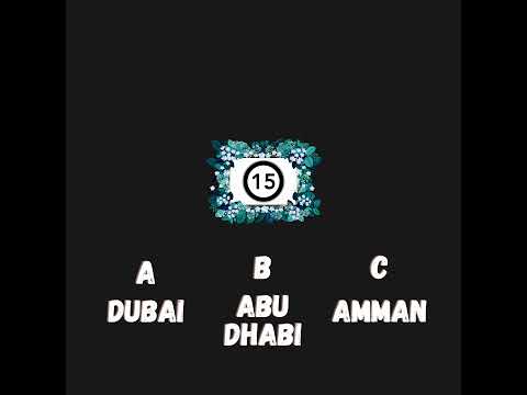 What is the Capital of UAE and what country does the abbreviation represents?