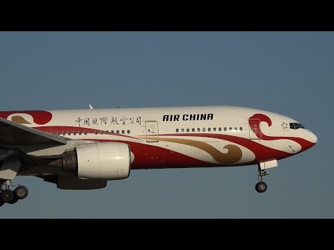Air China Boeing 777-200 B-2060 Landing and Takeoff [NRT/RJAA]