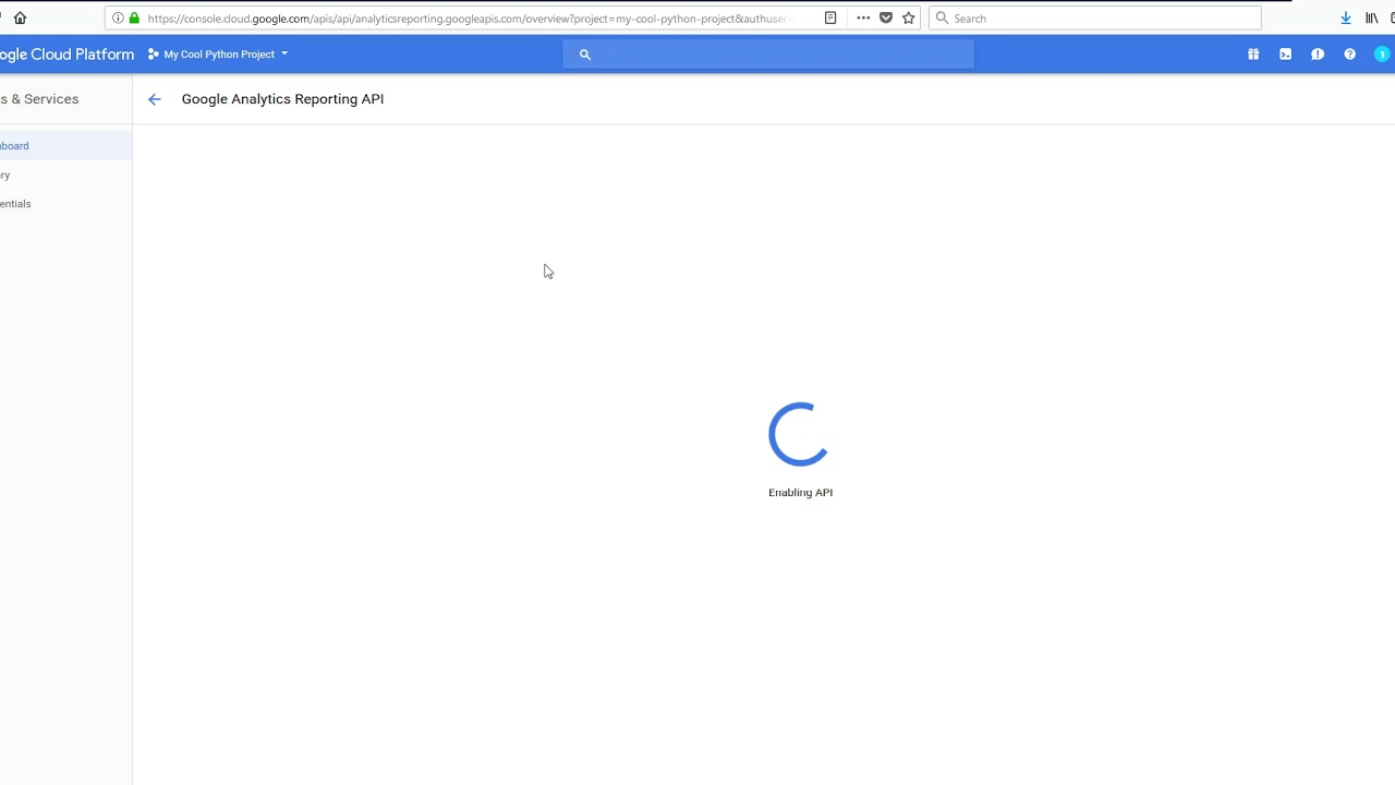 Getting Credentials With Google Cloud Console