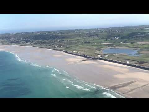 Landing at Jersey Channel Island