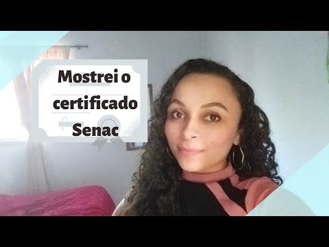 COMO É O CERTIFICADO SENAC EAD - MOSTREI EM DETALHES!