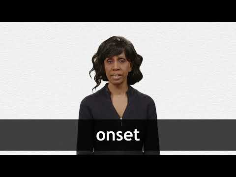 How to pronounce ONSET in American English