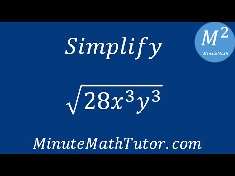Simplify √(28x^3y^3)