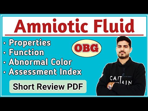 Amniotic Fluid | OBG | Amniotic Fluid Short Review