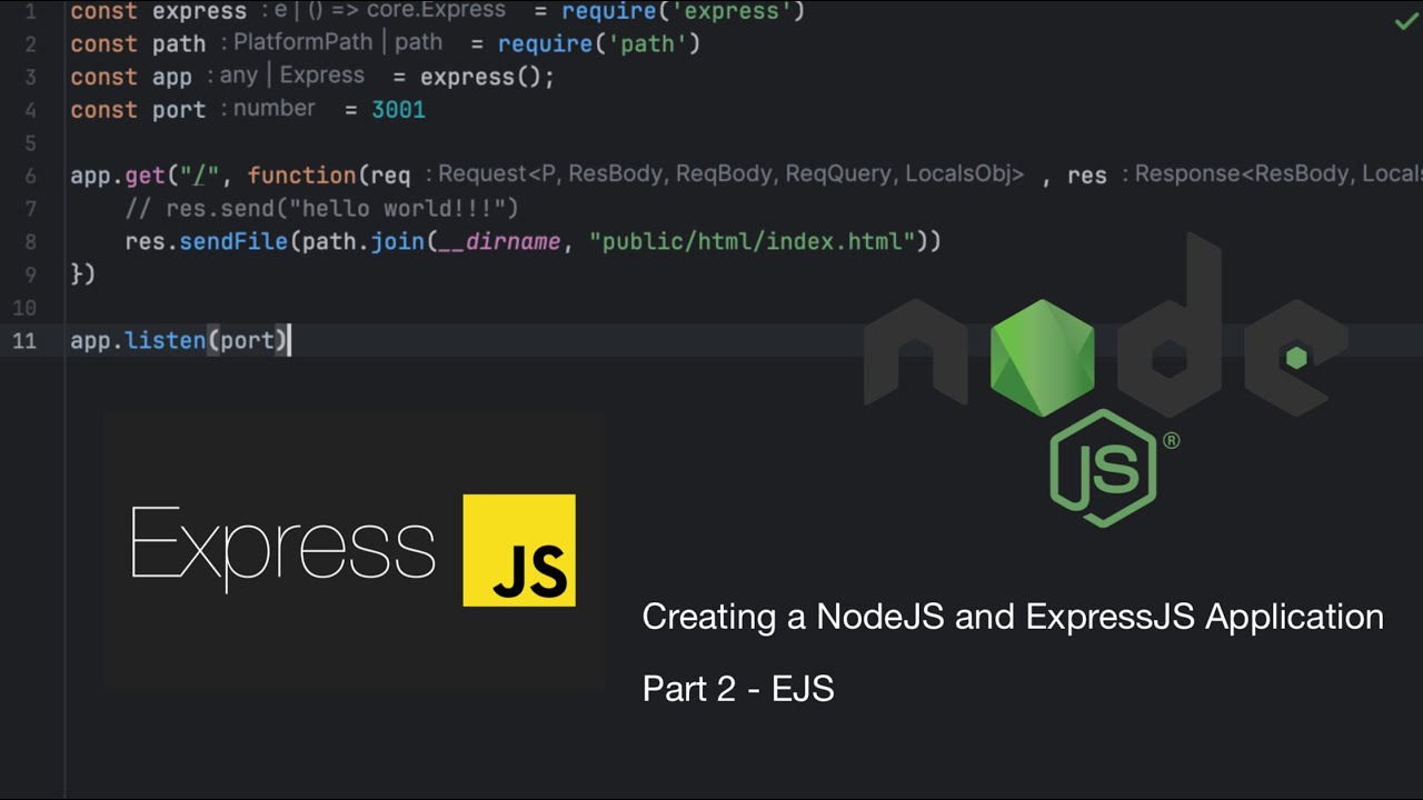 Creating a NodeJS and ExpressJS Tutorial: Part 2 - EJS