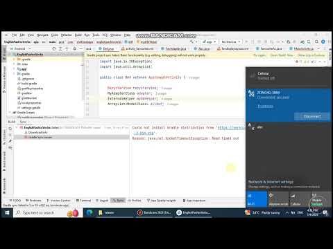 Could not install gradle distribution 8.2 in android studio