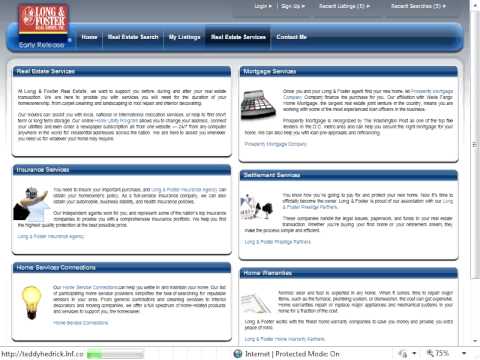 L&F Portal Website - Hompage Toolbar - RE Services