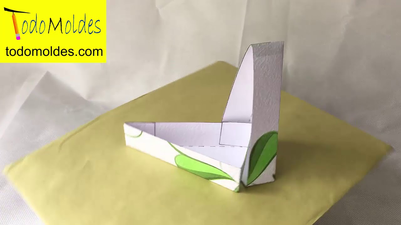 caja triangulo pastel, molde plantilla CT3