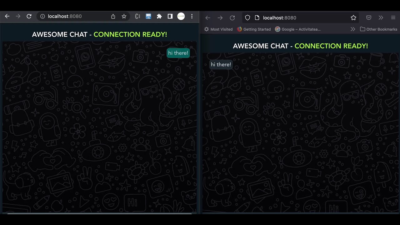 Vue 3 + WebSockets: Realtime chat application using SocketsBay.com final result
