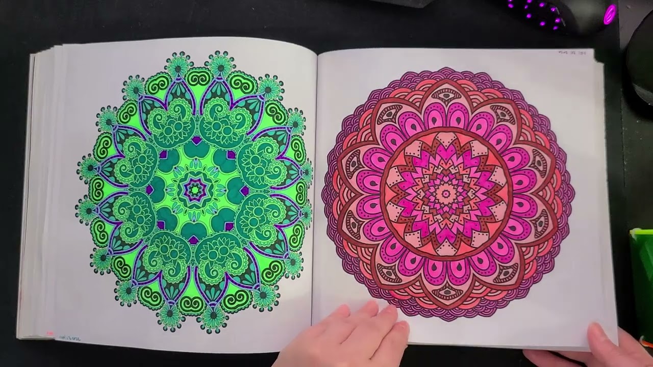 Finished Coloring Book | 1 | Mandala Meditation Coloring Book