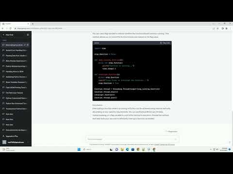 How to interrupt a function while running in Python