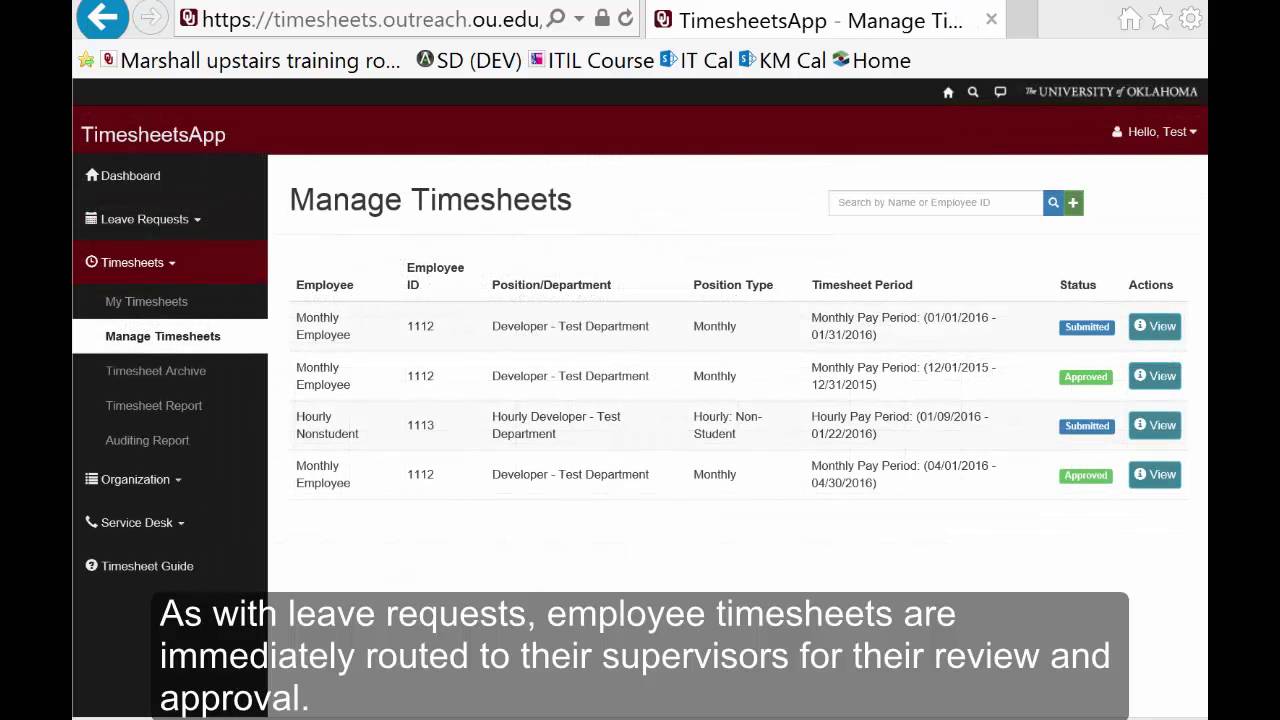 Timesheet Tutorials - Introduction