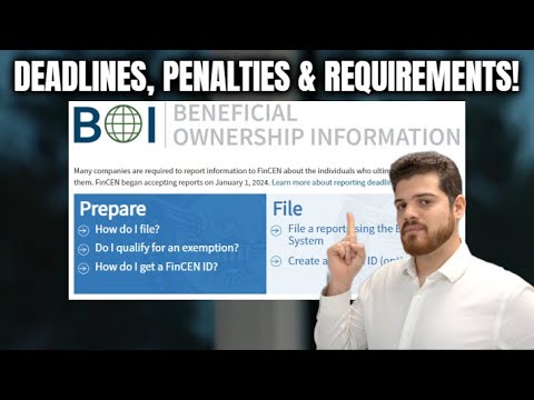 Beneficial Ownership Information (BOI) Report: Deadlines, Penalties & What you need! (Summary)