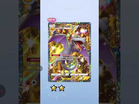 Pokemon TCG Trending Cards Pocket Gameplay Opening Cards Aerodactyl #pokemon #pokmontcg #shorts