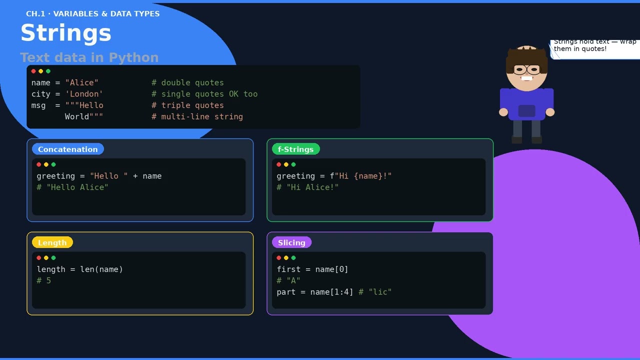 Python Basics Ch.1 – Variables & Data Types | Python Tutorial for Beginners